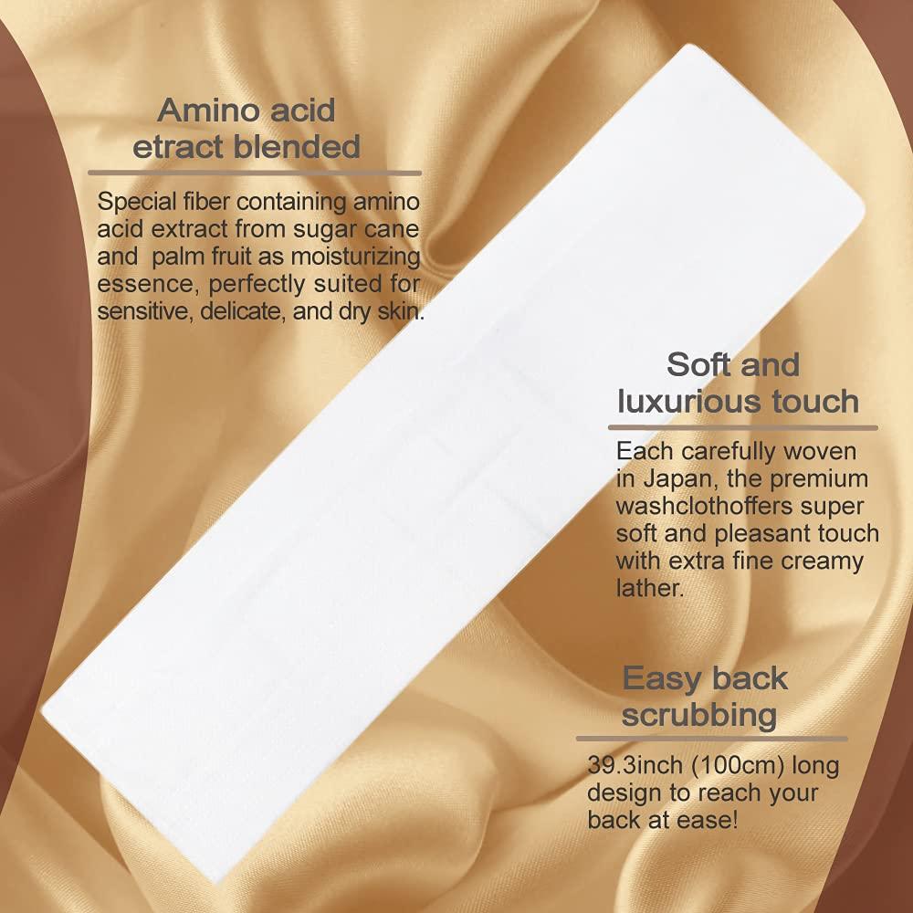 Super Soft Exfoliating Washcloth | Made in Japan | Shower Back Scrubber ...