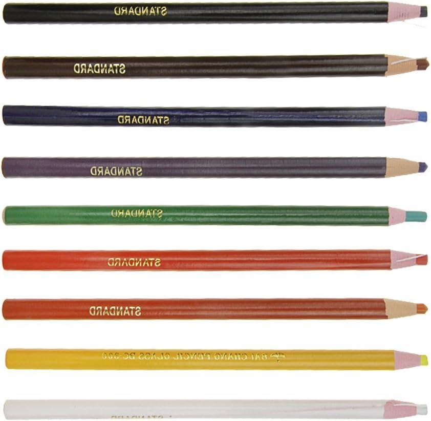 9-Pack Assorted Color Peel-Off China Markers | Grease Pencils Set for Drawing & Marking on Wood ...