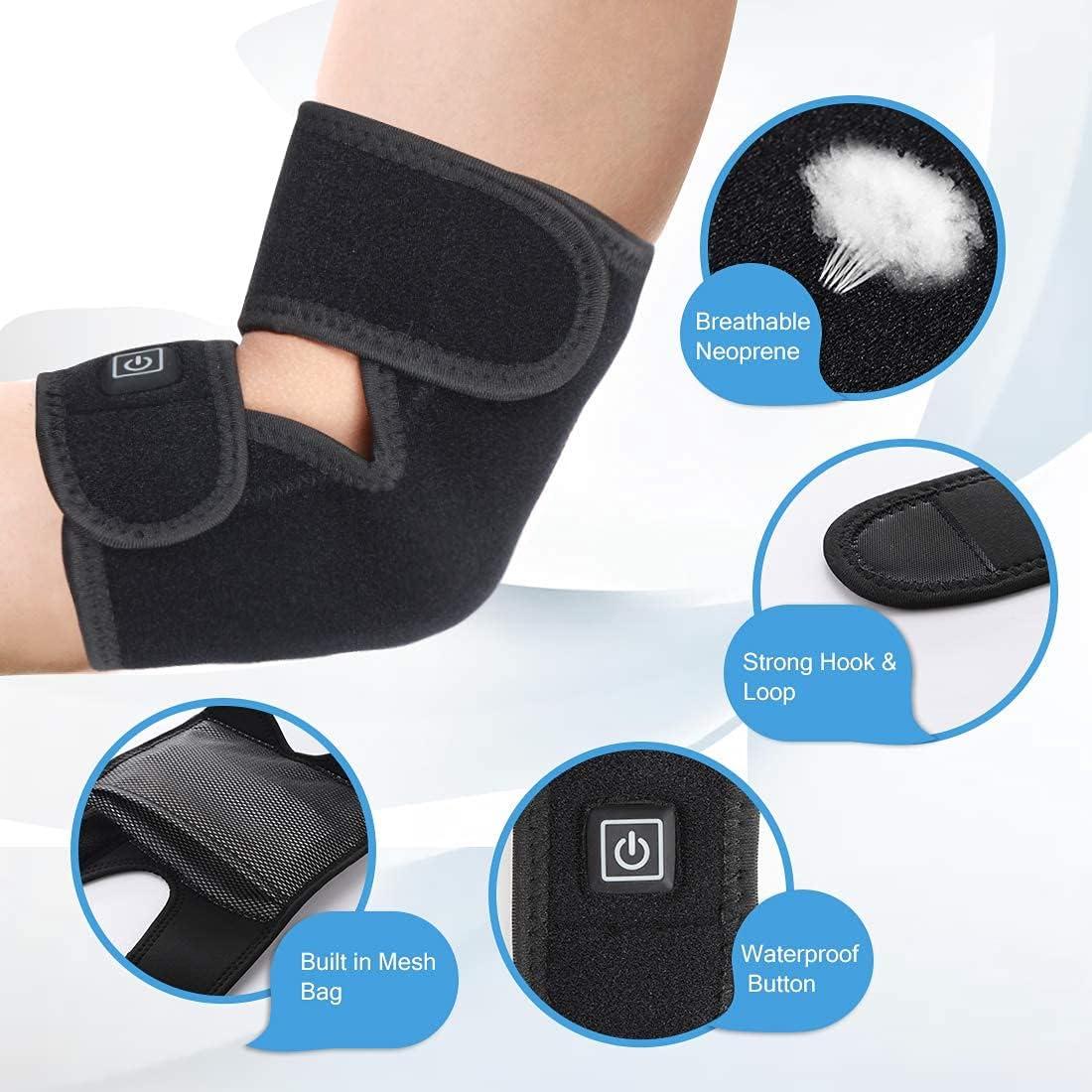 Adjustable Heating Elbow Brace Support - 3 Levels Heat/Cool for ...