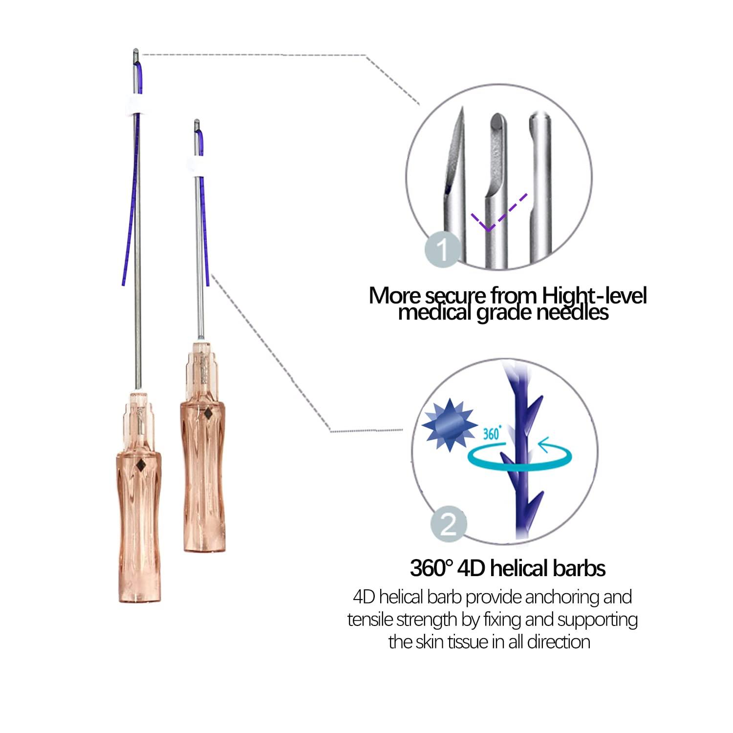 Elves PDO Nose Thread Lift/Nasal 4d COG Pdo Threads for Nose - 19G60mm ...
