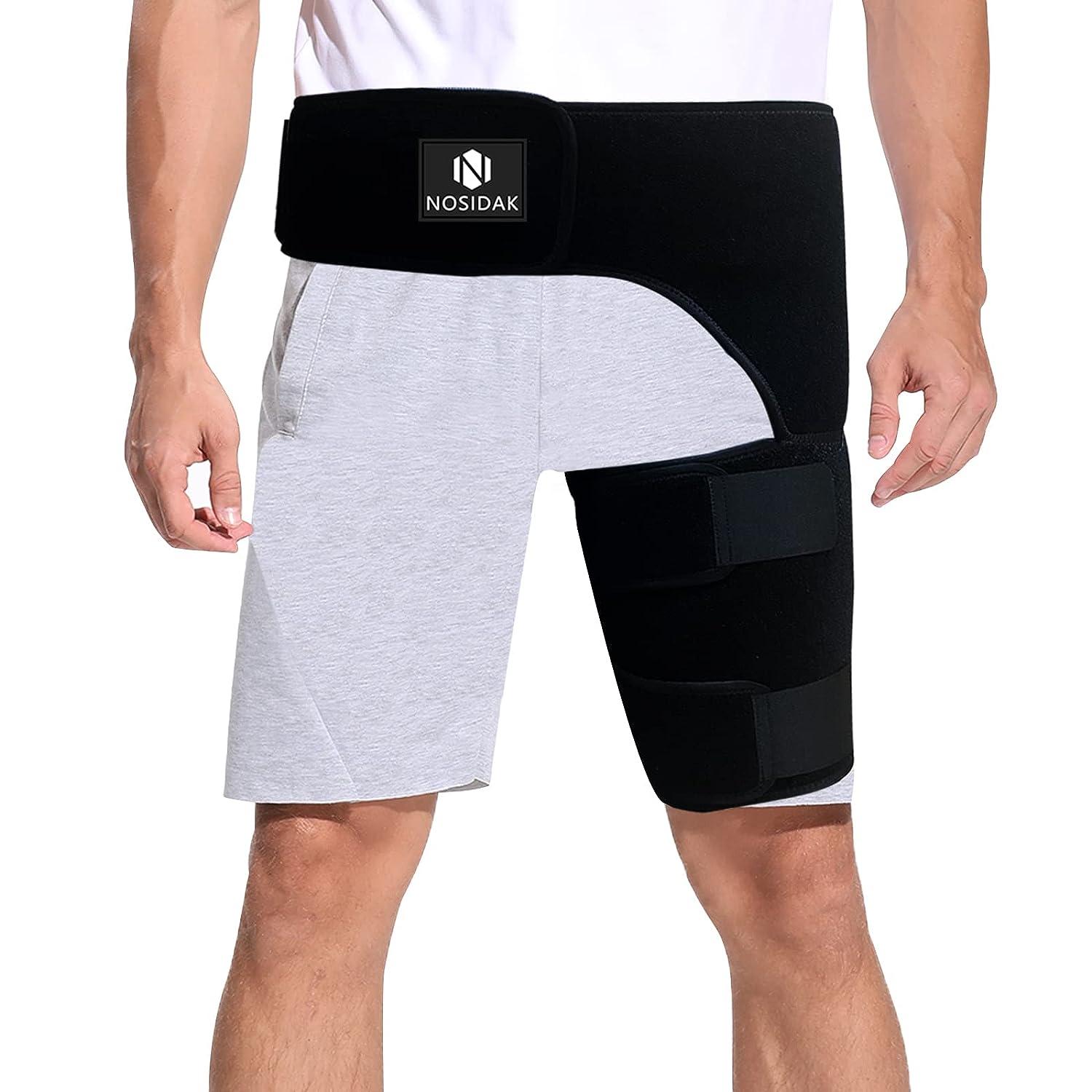 NOSIDAK Hip Brace - Sciatica Pain Relief & Thigh Compression Sleeve for ...