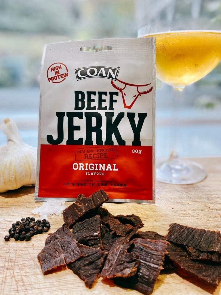 COAN Jerky High Protein Keto Friendly Meat Snack Original Beef Jerky 10 ...
