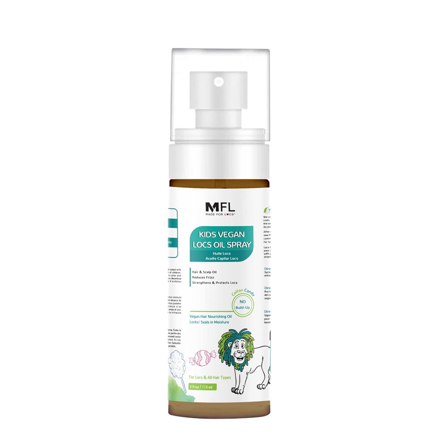 Made For Locs Kids Vegan Locs Aloe Refresher Spray and Locs Oil Bundle ...