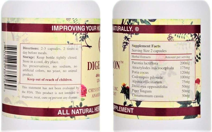 Chi's Enterprise Digestron 450mg 120 Capsules - Support Digestive ...