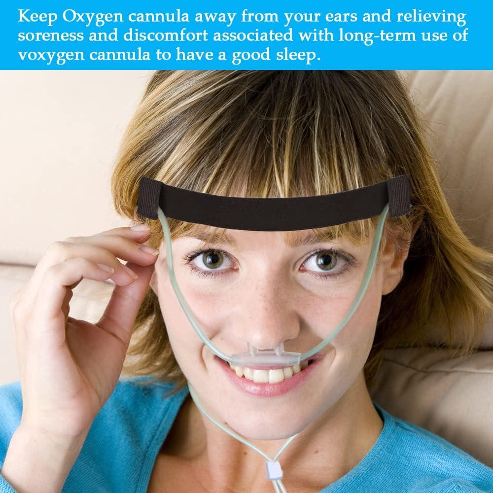 Nasal Oxygen Cannula Ear Protector Headband - Adjustable Comfort for ...