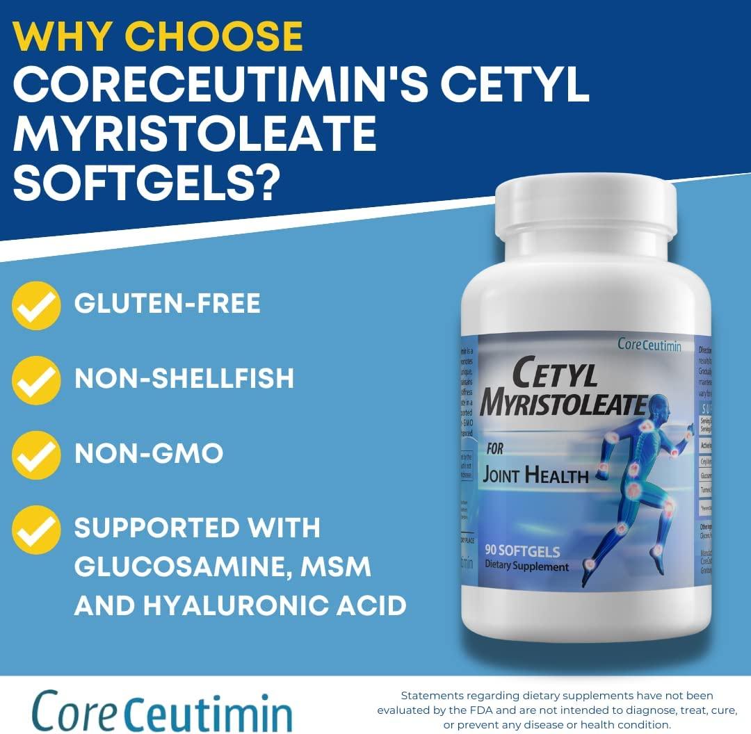 Cetyl Myristoleate Soft Gels Omega 5 Fatty Acid - Ultra Support for ...