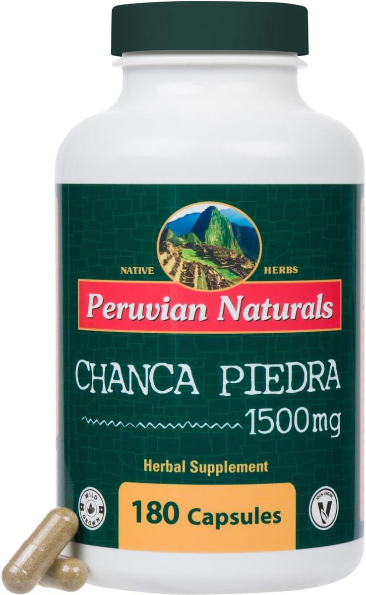 Peruvian Naturals Chanca Piedra 180 Capsules - Kidney Support ...