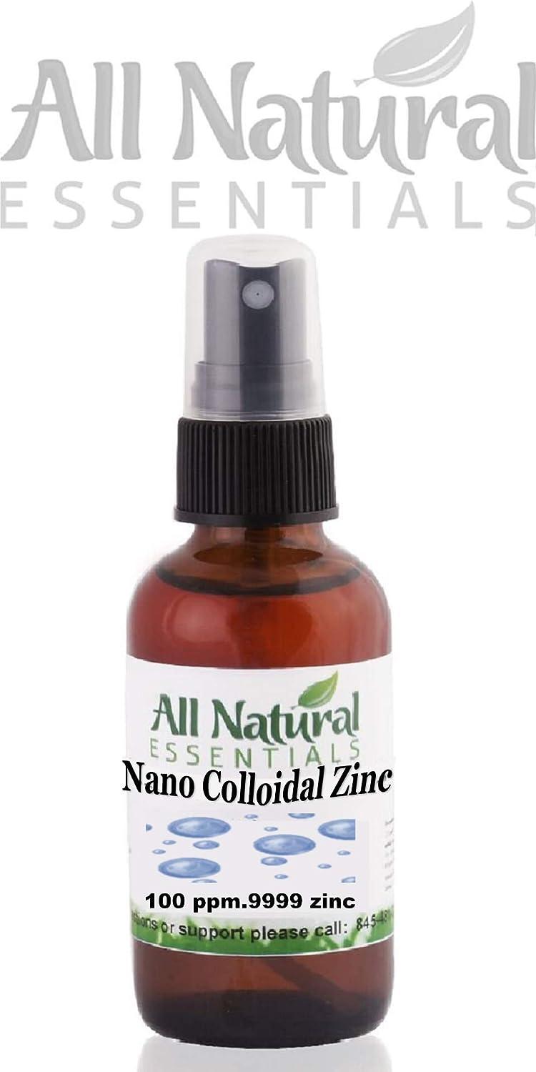 Colloidal Zinc Liquid Supplement 2oz Bottle - Nano 240ppm Immune ...
