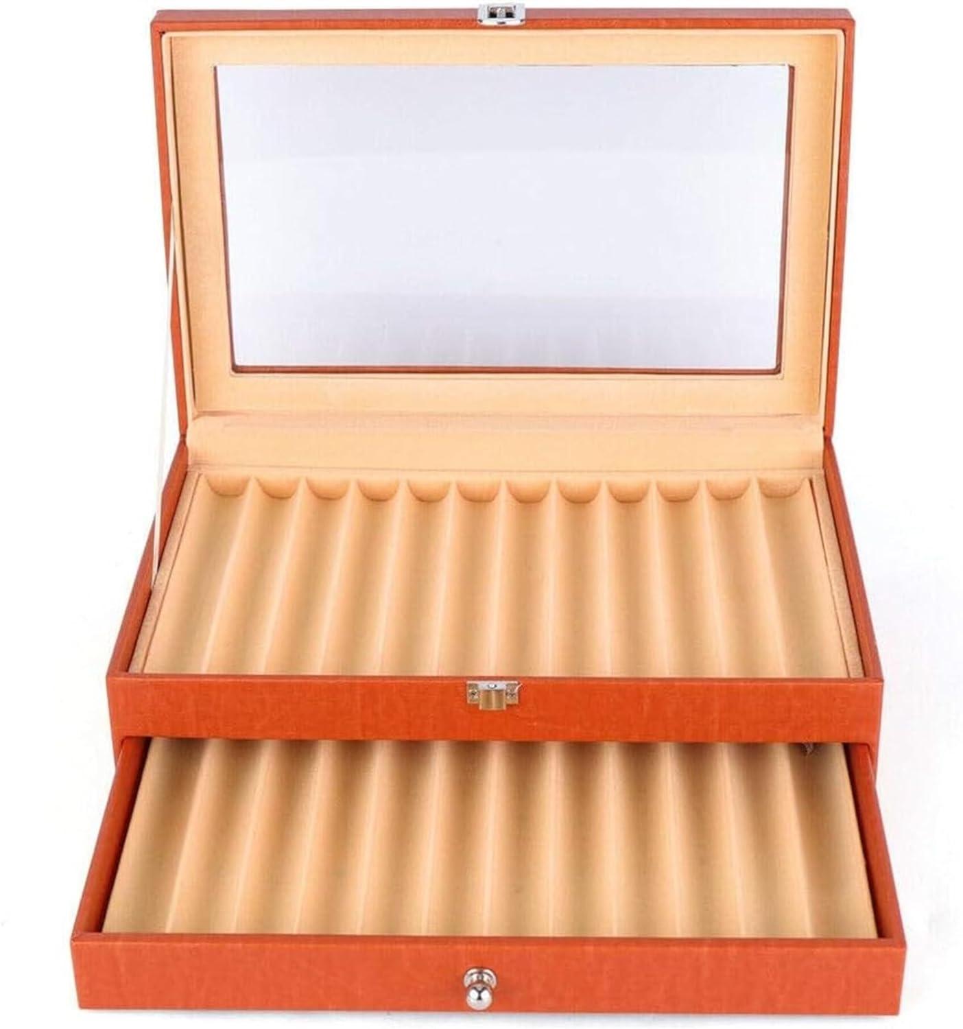 Pen Display case 3-Layer Fountain Pen Display Box 36 Slot Pen Storage ...