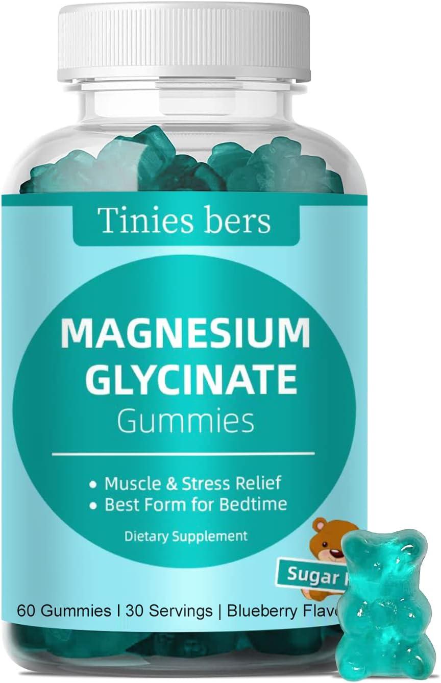 Magnesium Threonate and Glycinate Gummies 500mg | Sugar Free | Natural ...