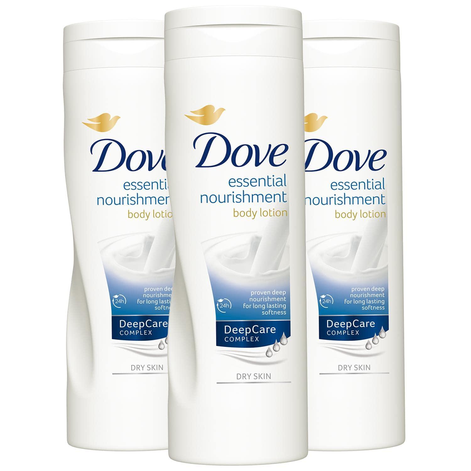 Dove Essential Nourishment Body Lotion 250ml - Pack of 3 | Moisturizing ...