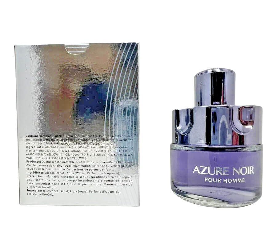 AZURE NOIR Citrus Aromatic fragrance for Men's Cologne 3.4 Oz EDT Eau ...