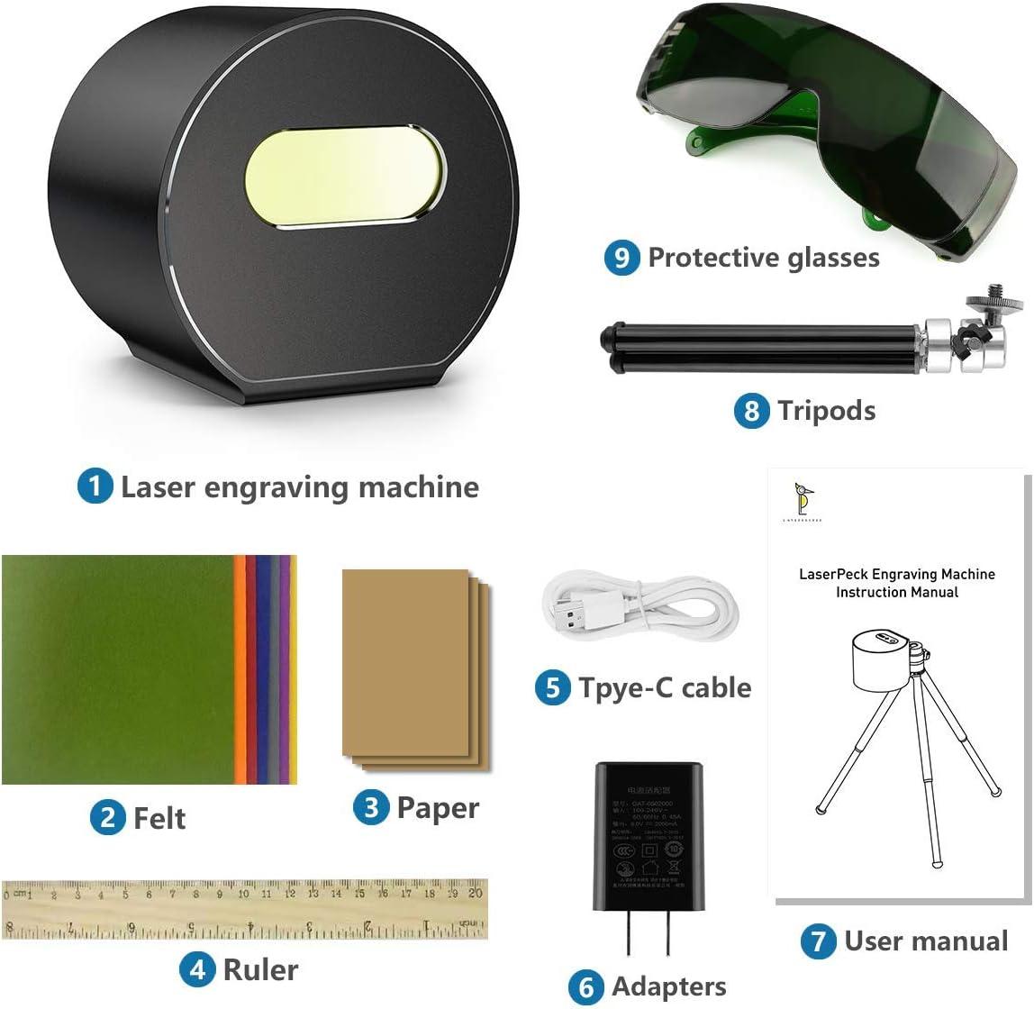 LaserPecker 1 Mini Laser Engraver Portable High Precision Laser Etcher ...