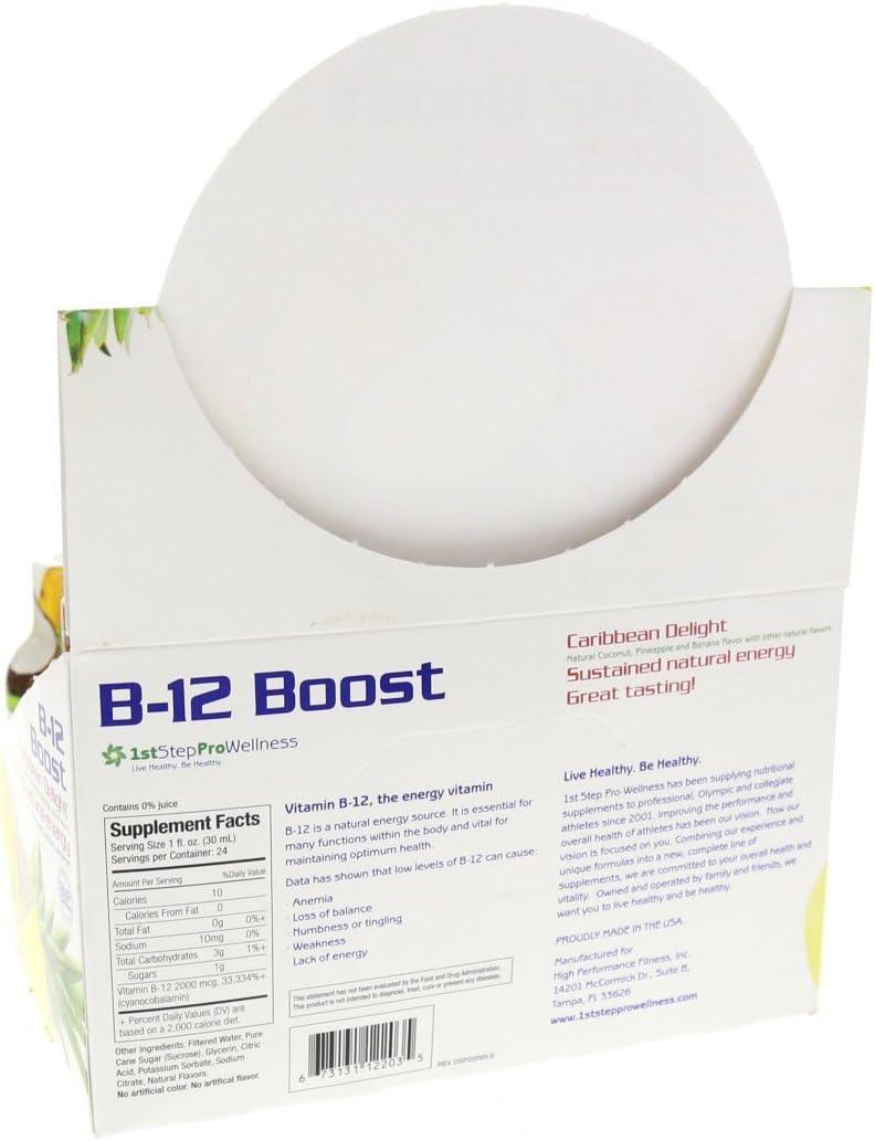 1st Step High Performance Fitness B-12 Boost - 12-2oz Bottles | Energy ...