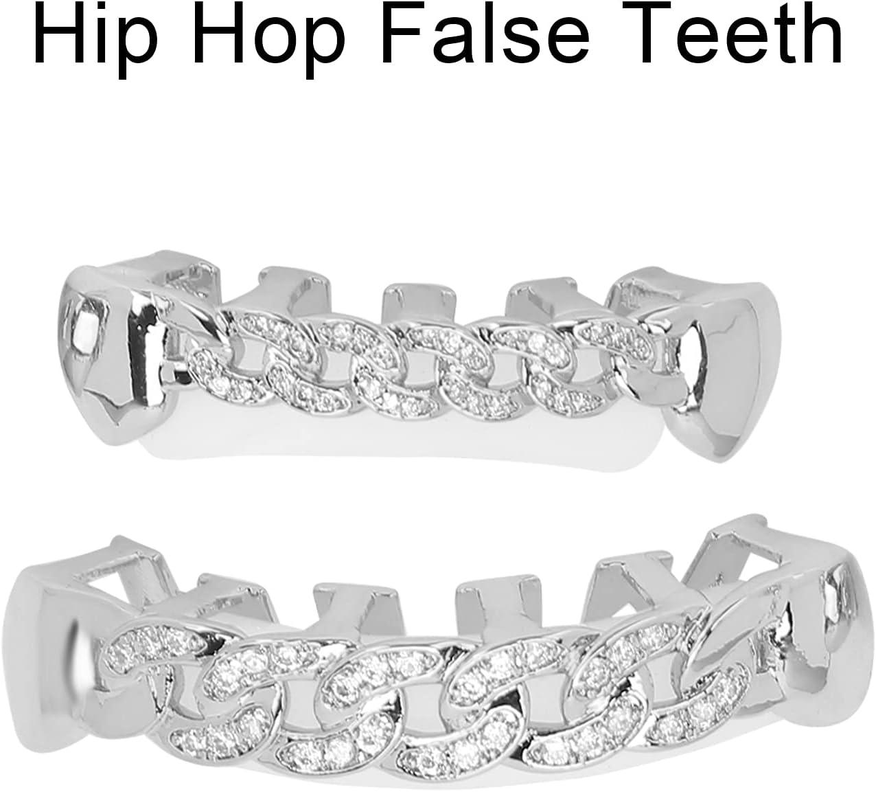 Halloween Festival Teeth Decoration Brackets | Hip Hop Style Silver ...
