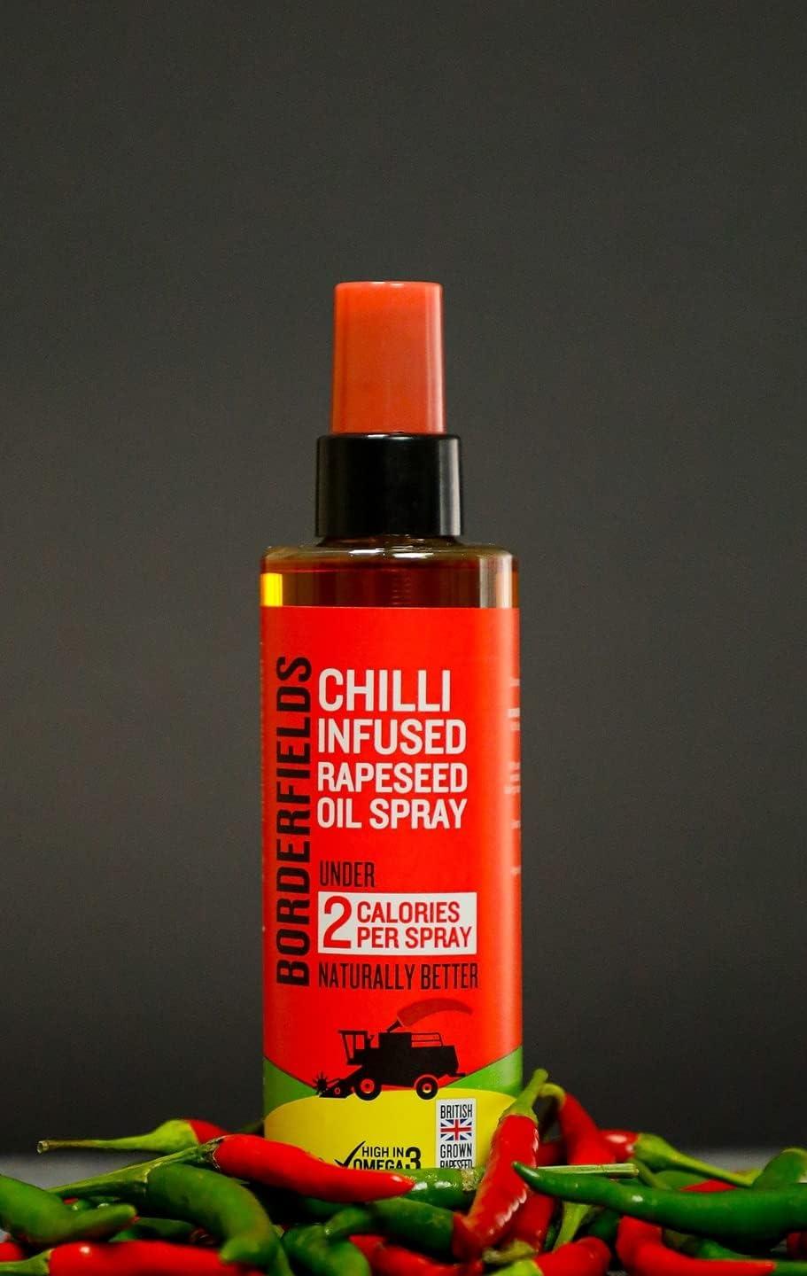 Borderfields Chilli Infused Rapeseed Oil Spray 200ml - Spicy Cooking ...