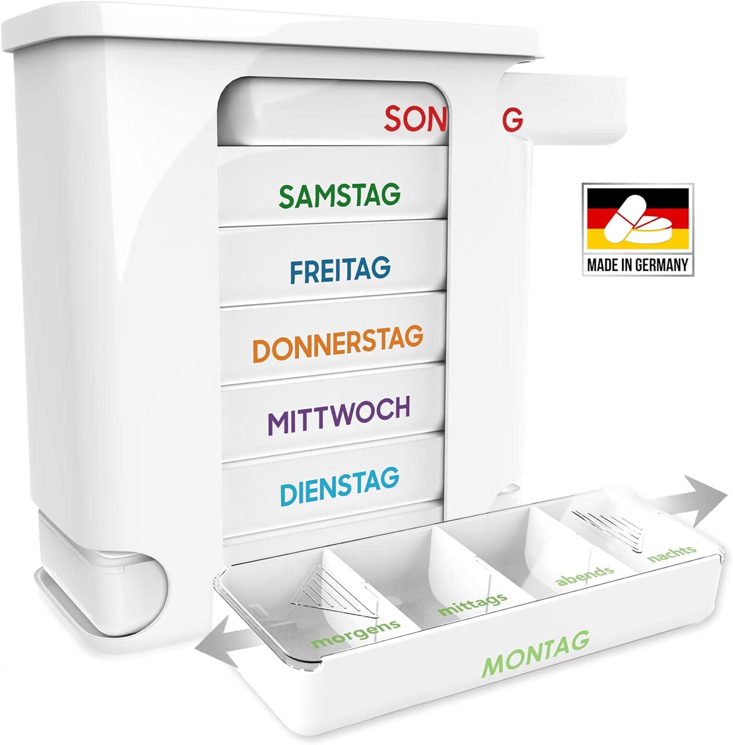 Buy Kerpers Pill Dose 7-Day Medication Organizer - 4 Compartments for ...