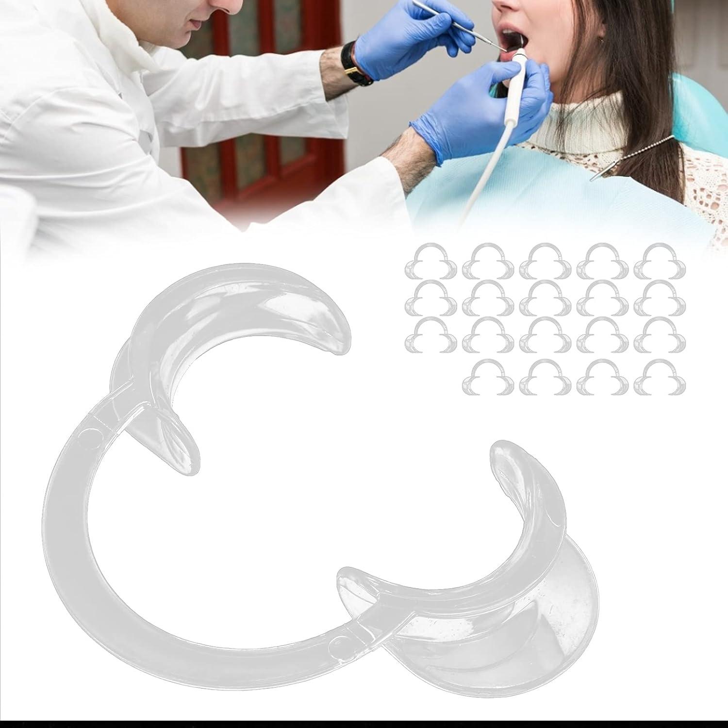 Natudeco 20pcs C-Shape Disposable Cheek Retractors - Orthodontic Lip ...
