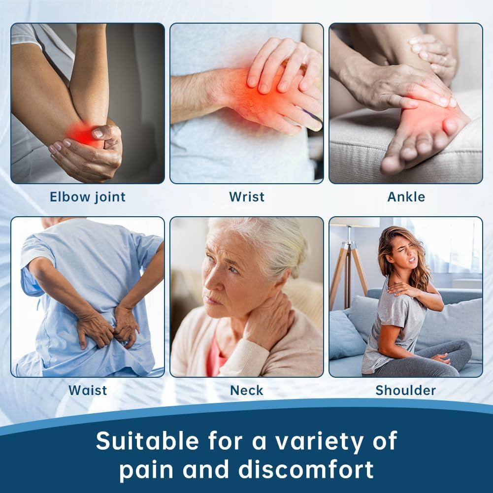 Acwoo Pain Relief Patch - 60 Self-Adhesive Heat Plasters for Neck ...