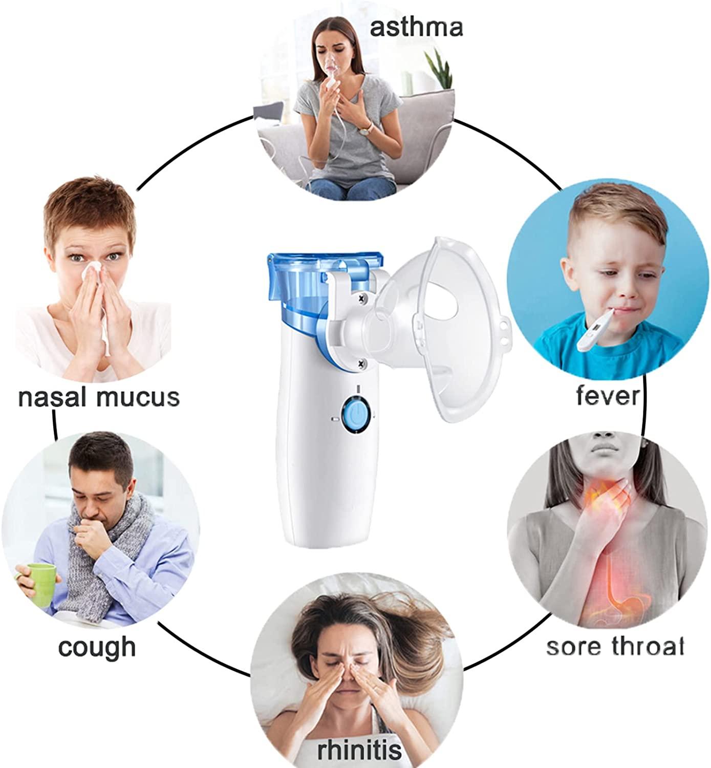 Portable Nebulizer - Handheld Steam Inhaler for Kids & Adults ...
