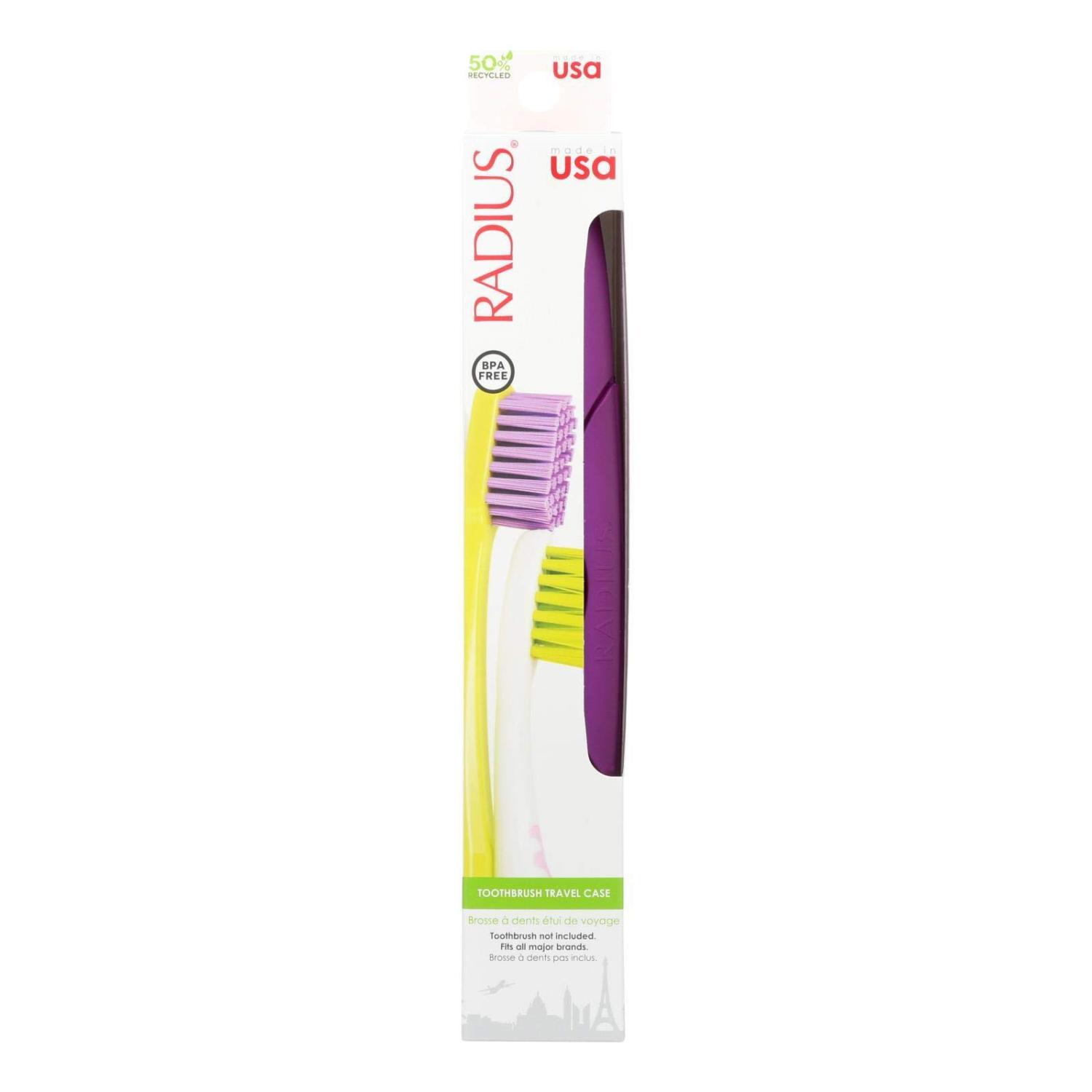 Buy Radius Toothbrushes & Toothbrush Case - Assorted Colors ...