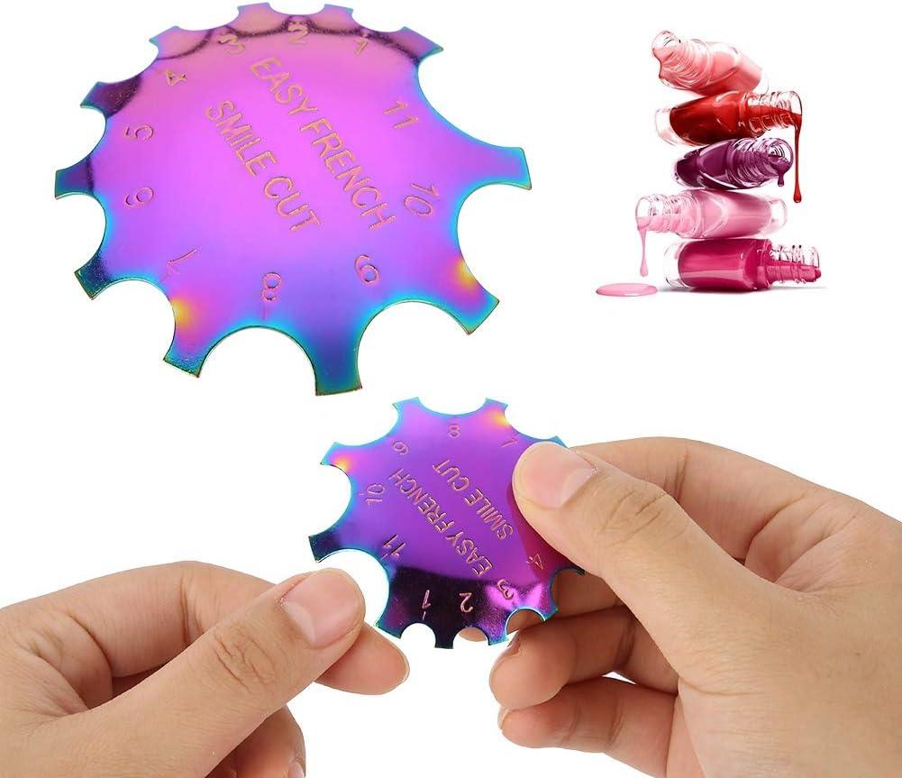 French Nails Template | Stainless Steel Smile Line Cutter | Nail Art ...