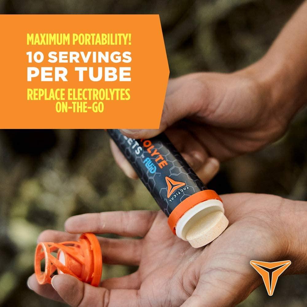 Fluid Tactical Effervescent Hydration Tablets - Electrolyte Replacement ...