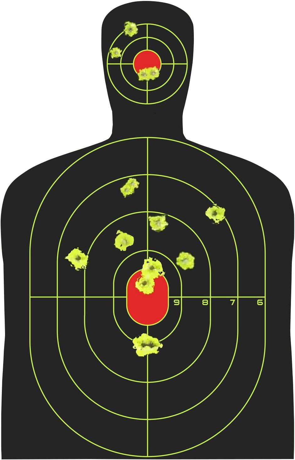 Kefit 12x18 Inch Splatter Reactive Targets for Pistol Shooting - 10 ...