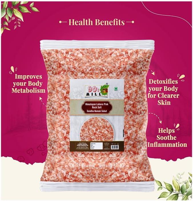 90's MILL Whole Himalayan Pink Rock Salt Chunks | Sendha Namak Sabut ...