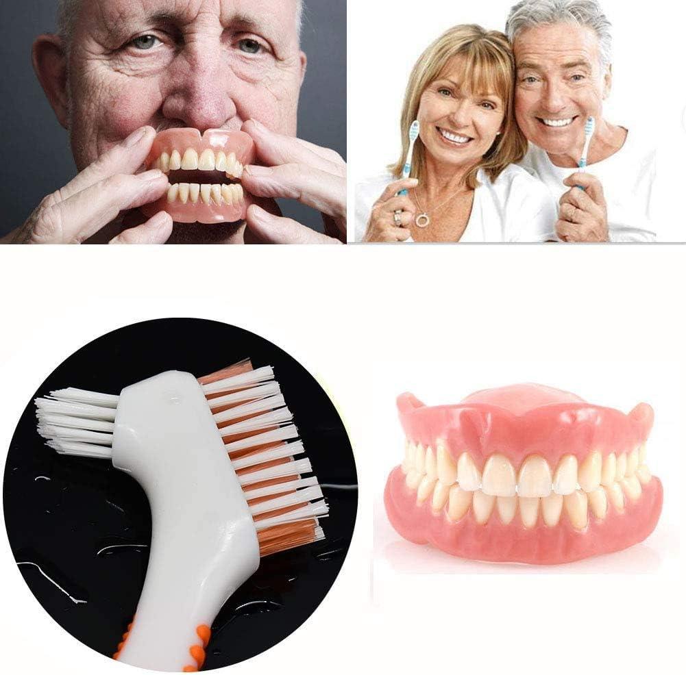 Chargenyang Denture Brush Dual Head Toothbrushes Hard Denture Cleaning ...