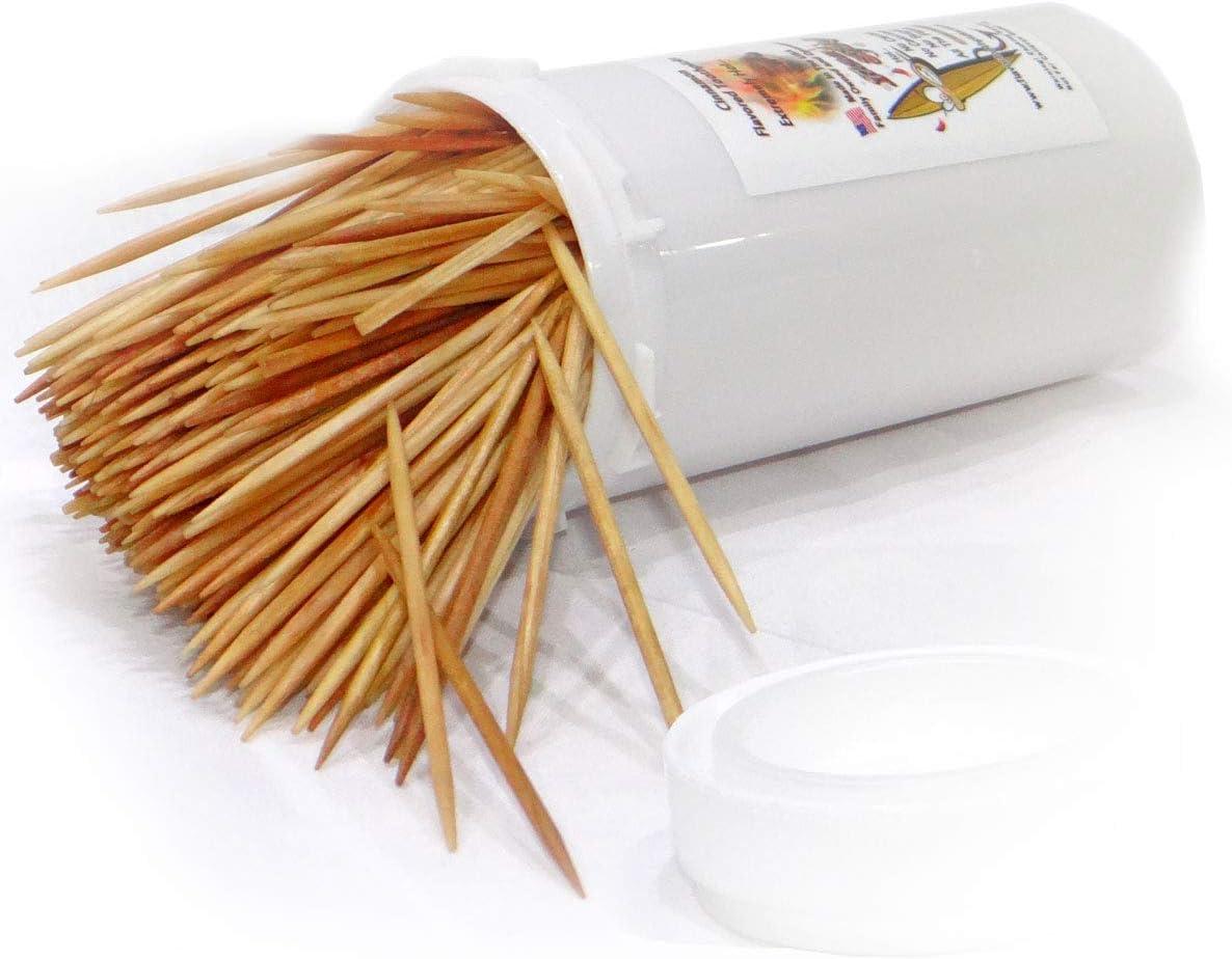350 Count Cinnamon Flavored Toothpicks with Reusable Plastic Pop Top ...