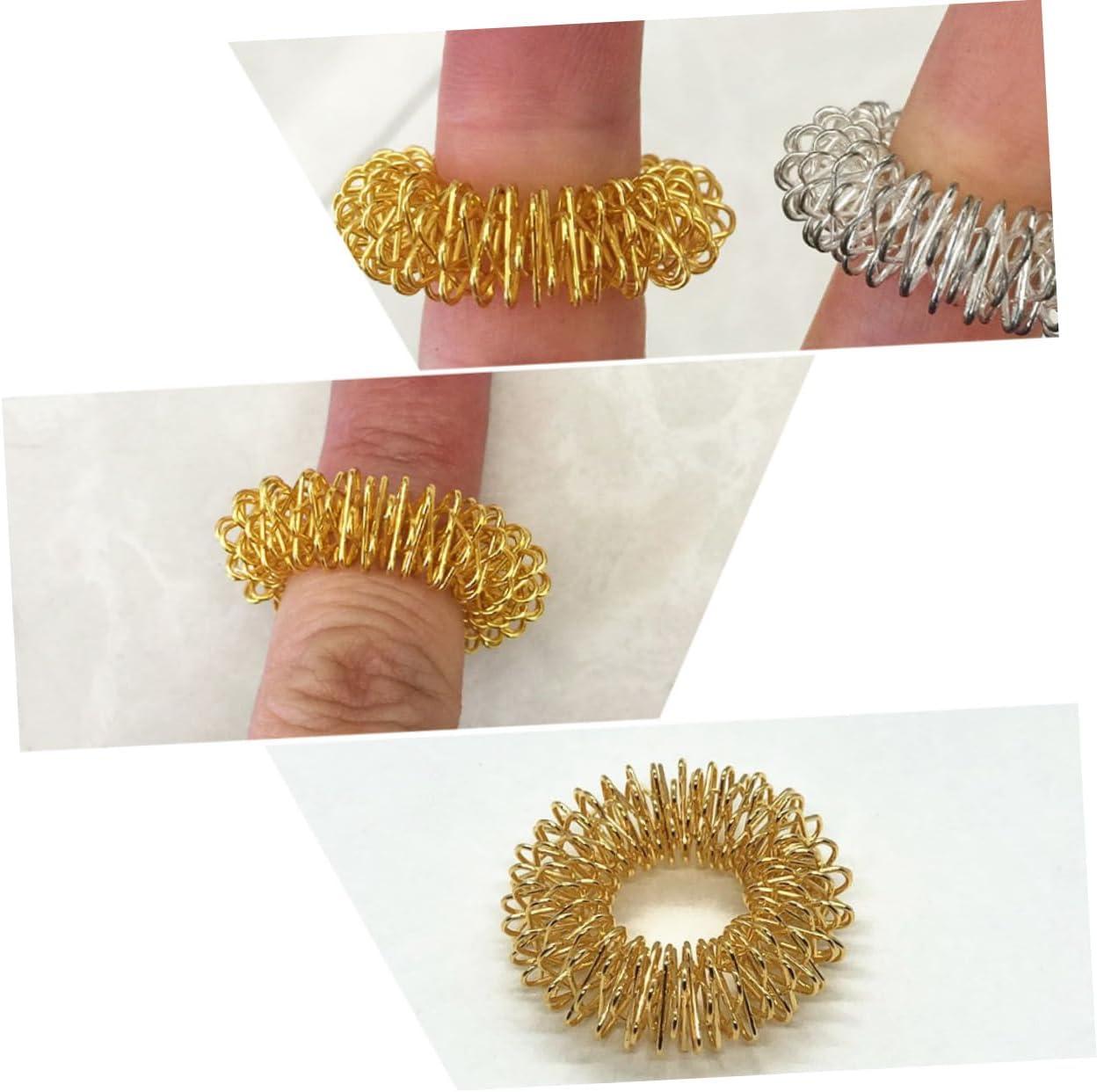 Buy Beavorty 20pc Finger Massage Rings - Pink Spiky Sensory Stress ...