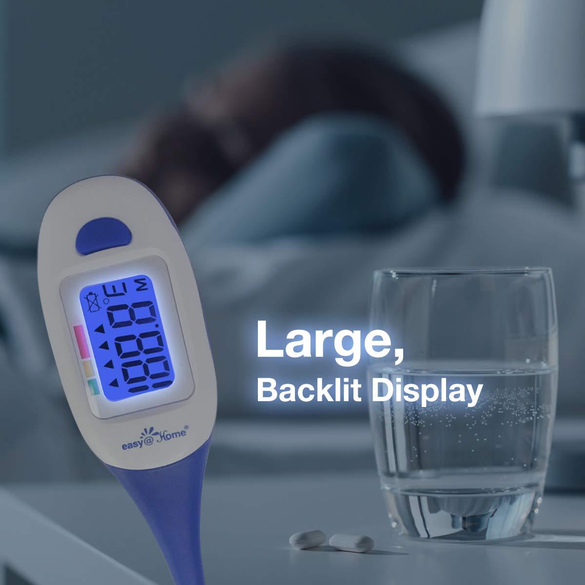 Digital Baby Thermometer | Waterproof Flexible Tip | Backlit LCD ...