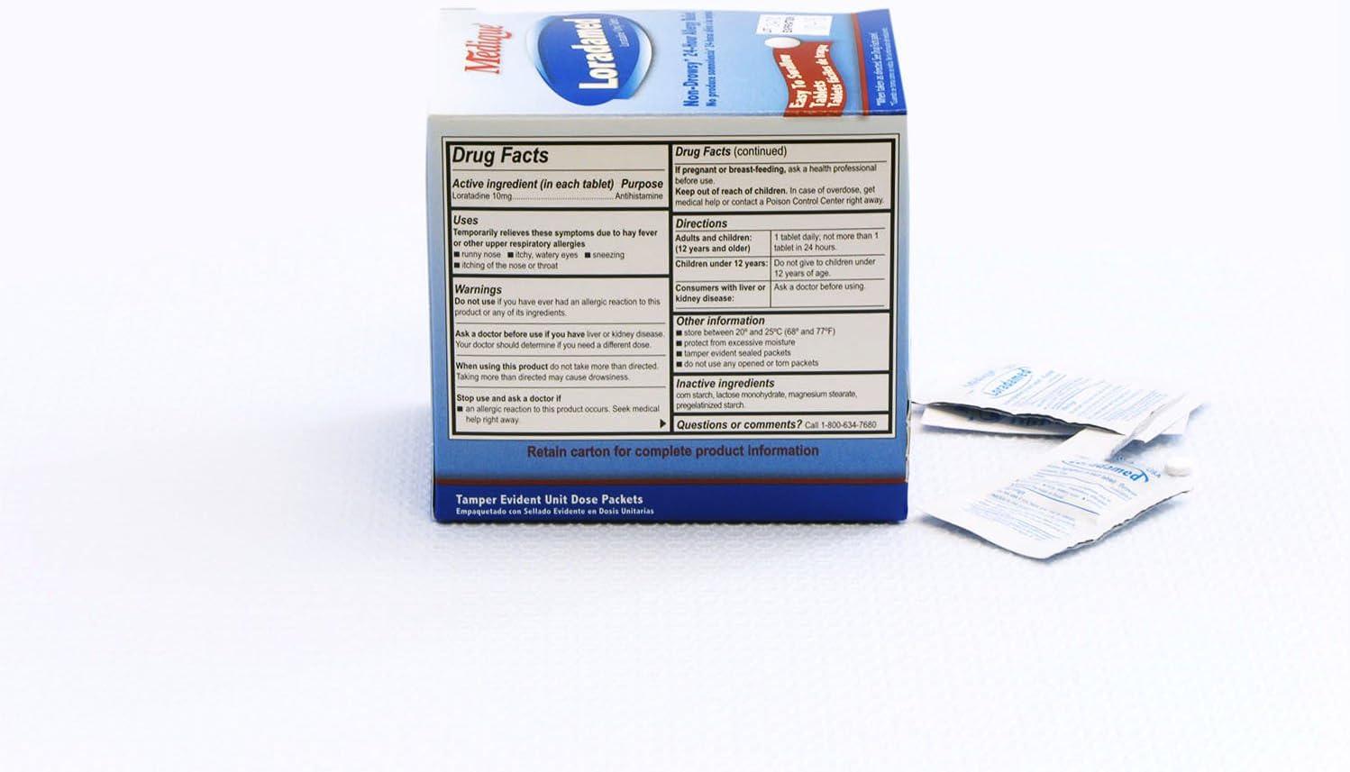 Medique Loradamed 10mg 50 Tablets & Diotame Pink 100 Tablets Combo Pack