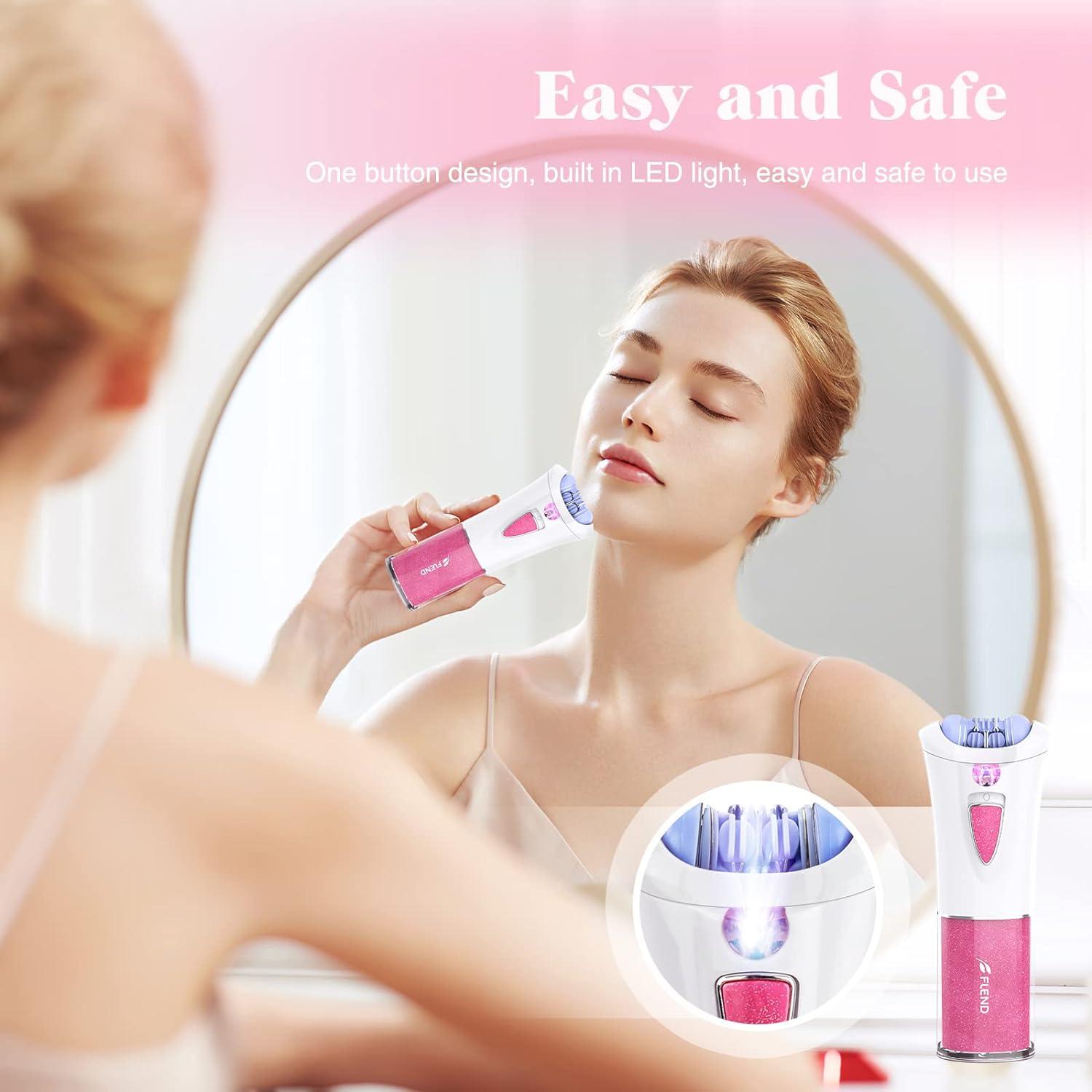 Wireless Face Epilator for Women - Mini Epilator with LED Light ...