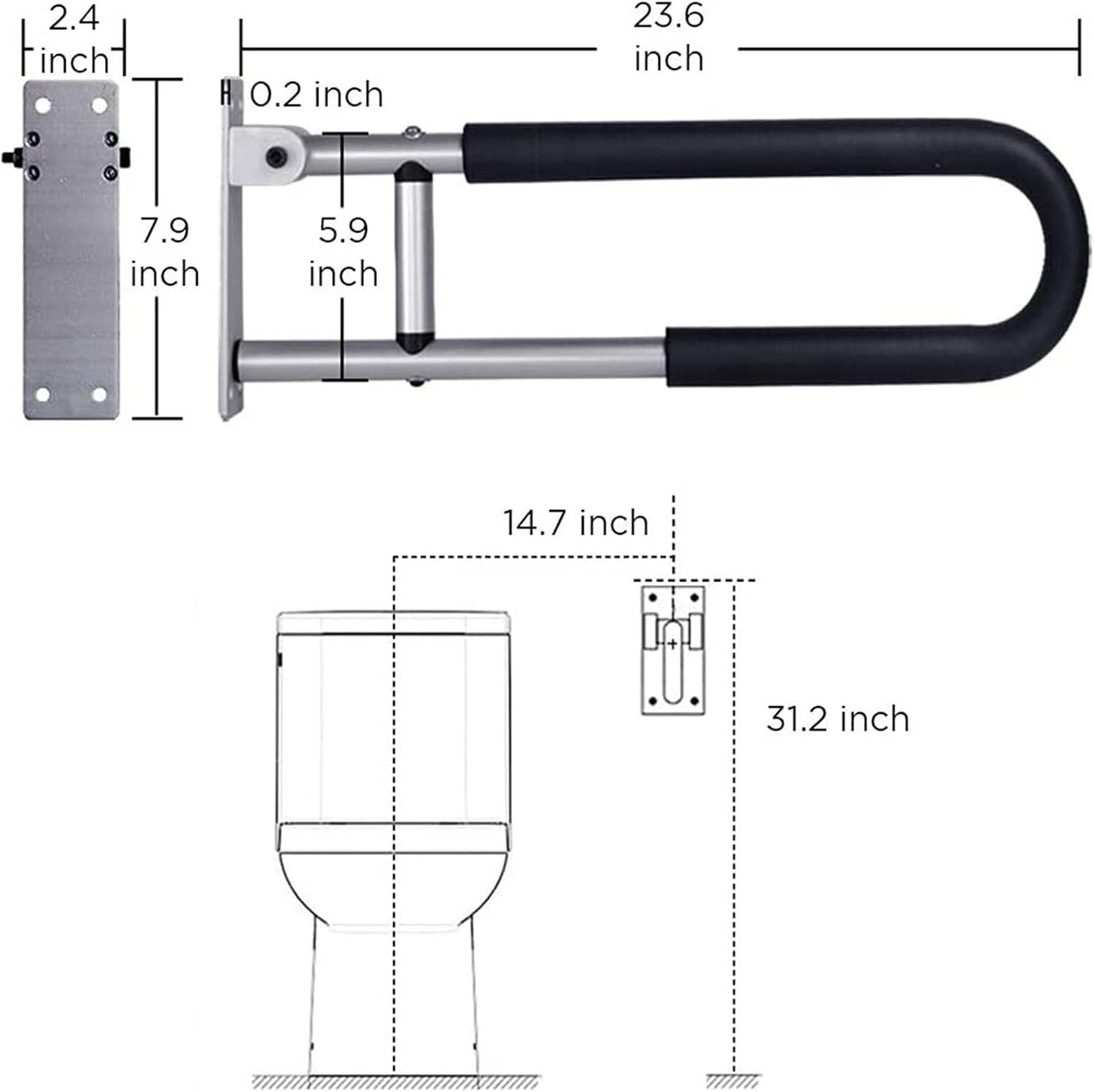 XINGHE Handicap Grab Bars Rails Toilet Handrails Bathroom Safety Bar ...