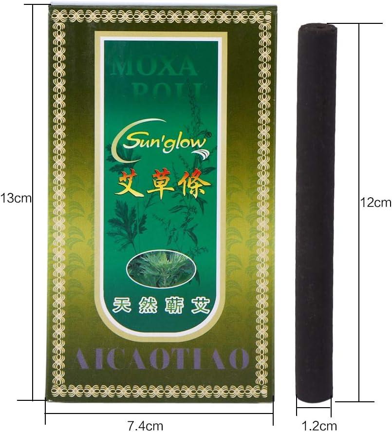 10 Pieces Moxa Wool Roll Rod - Moxa Cone & Acupuncture Health Care for ...