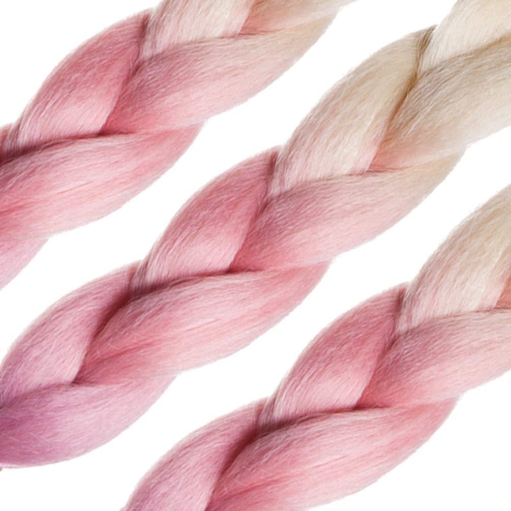 Buy Ombre Braids Extensions - Colorful Jumbo Kanekalon Hair 6PCs Pack ...