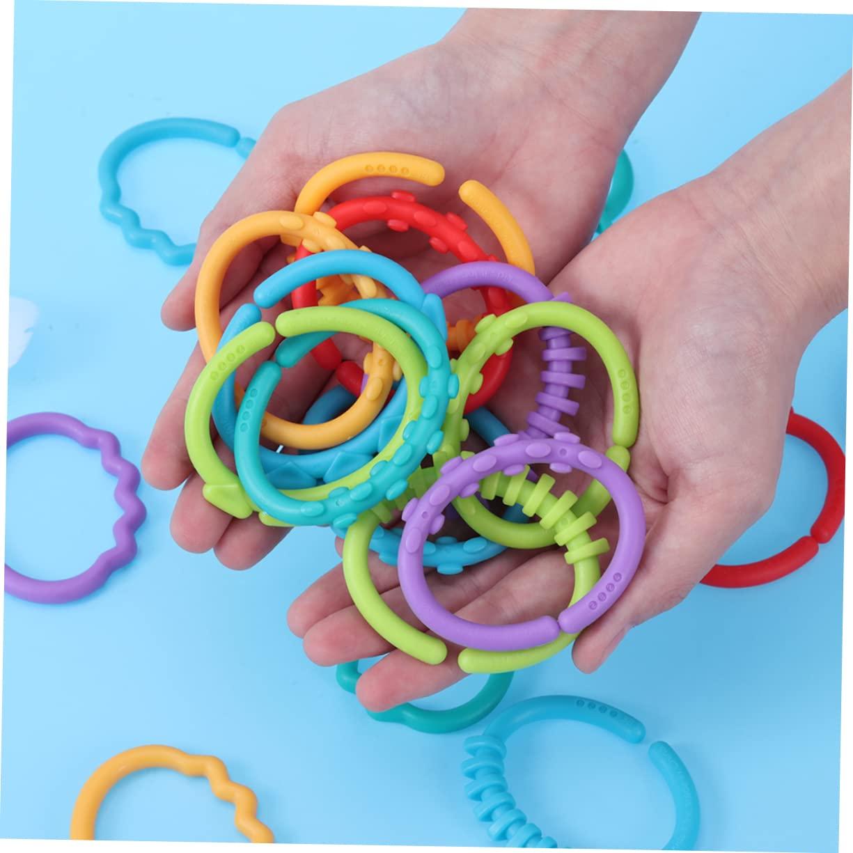 SAFIGLE 72pcs Infant Grabbing & Teething Toys | Colorful Hand Hold ...