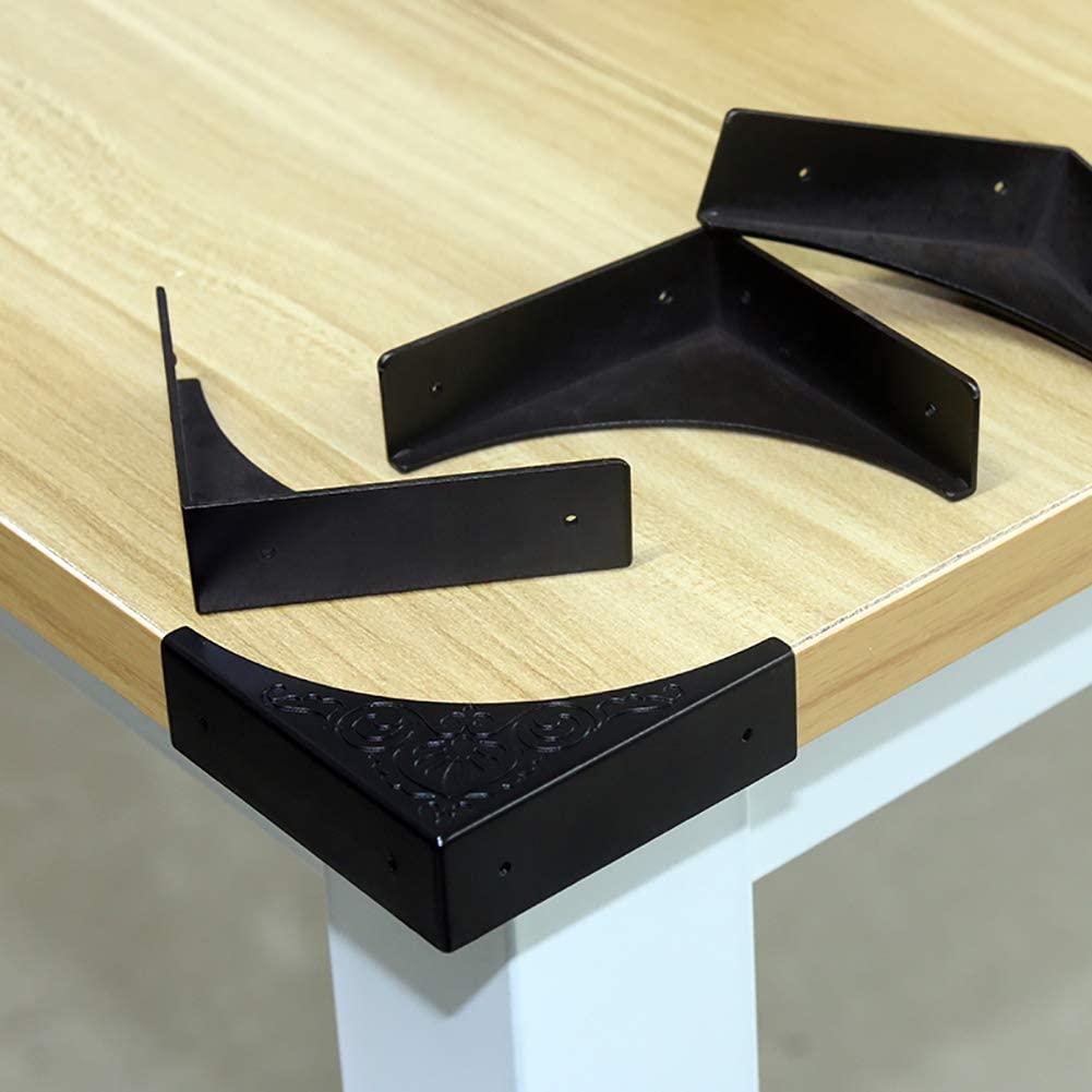 RFORPLY Antique Zinc Alloy Box Corner Protector Edge Safety Guard ...