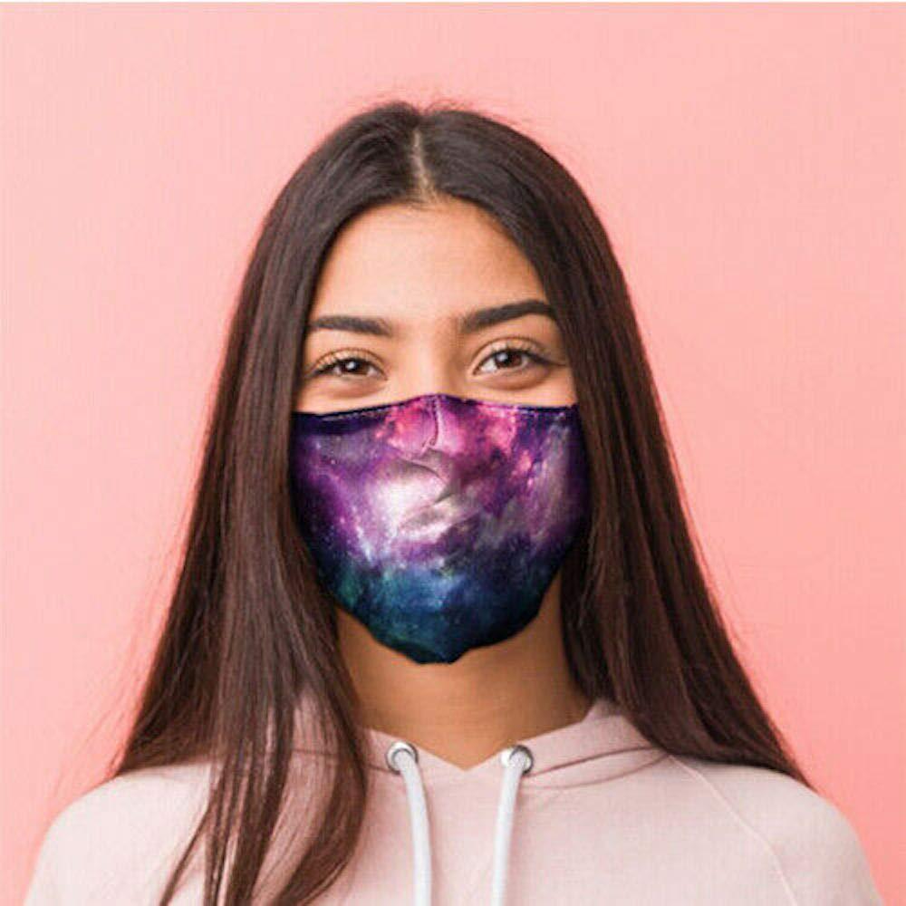 Star Gazer Astrology Space Nebula Face Mask - Reusable & Adjustable ...