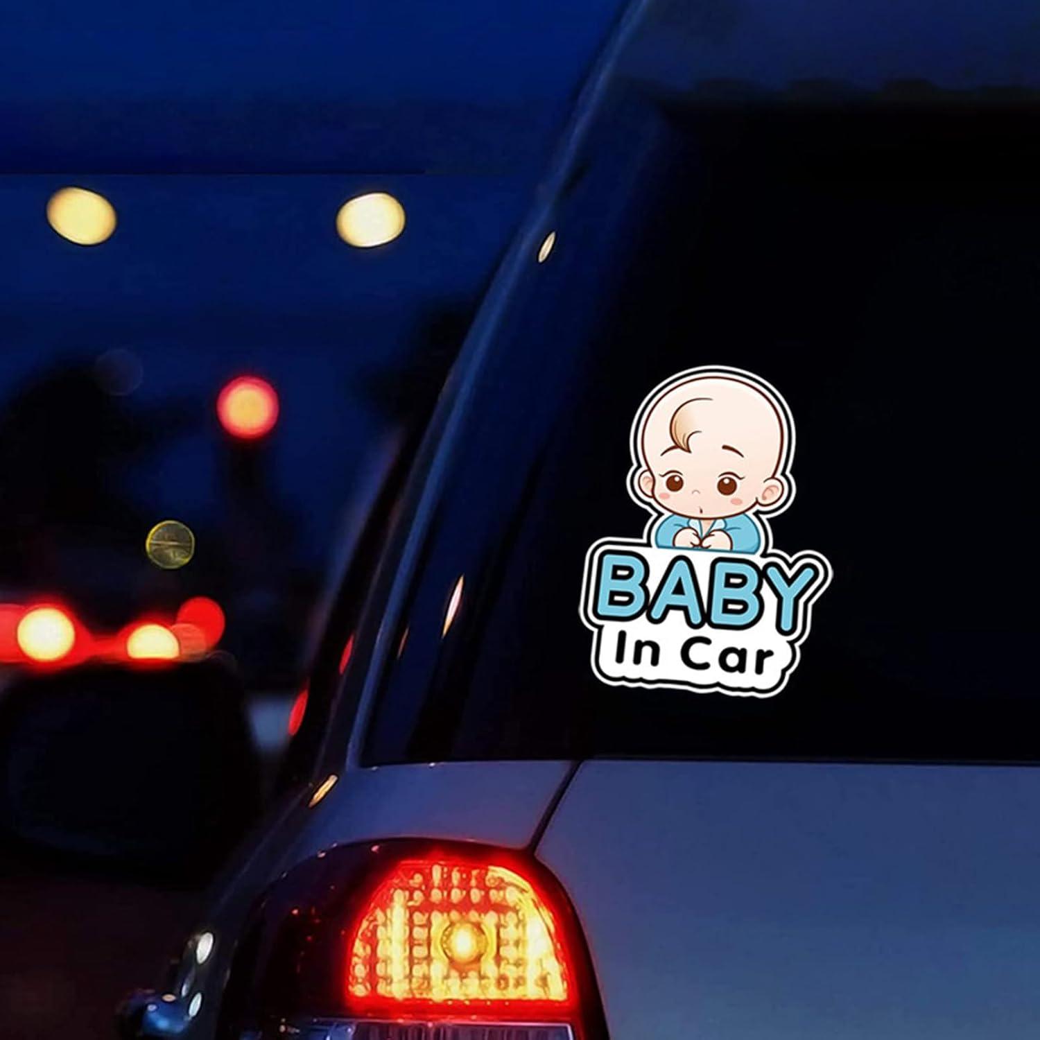 Aibaobao Baby in Car Stickers - 2 Pack Waterproof Child Safety Car ...