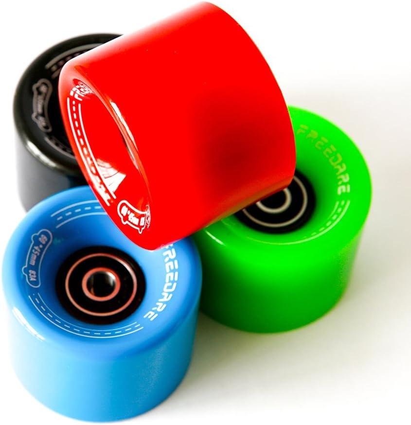 60mm Skateboard Wheels FREEDARE Skateboard Wheels - 60mm 83A Cruiser ...