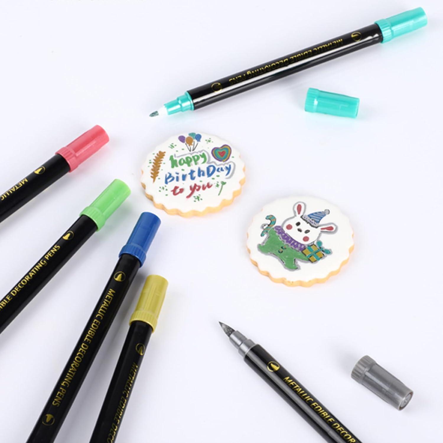 mayDONG Food Coloring Pens Color Double Sided Edible Food Coloring ...