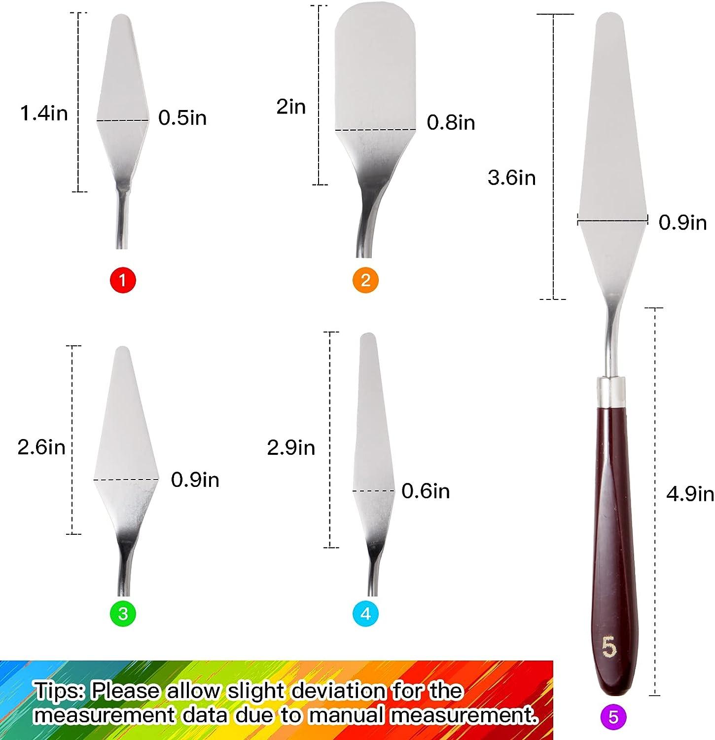 10PCS Stainless Steel Palette Knife Set for Oil, Canvas, Acrylic Painting - CUALORK | Buy Now ...