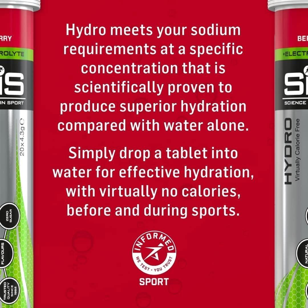 Science In Sport Hydro Hydration Tablets Berry Flavour - 60 ...