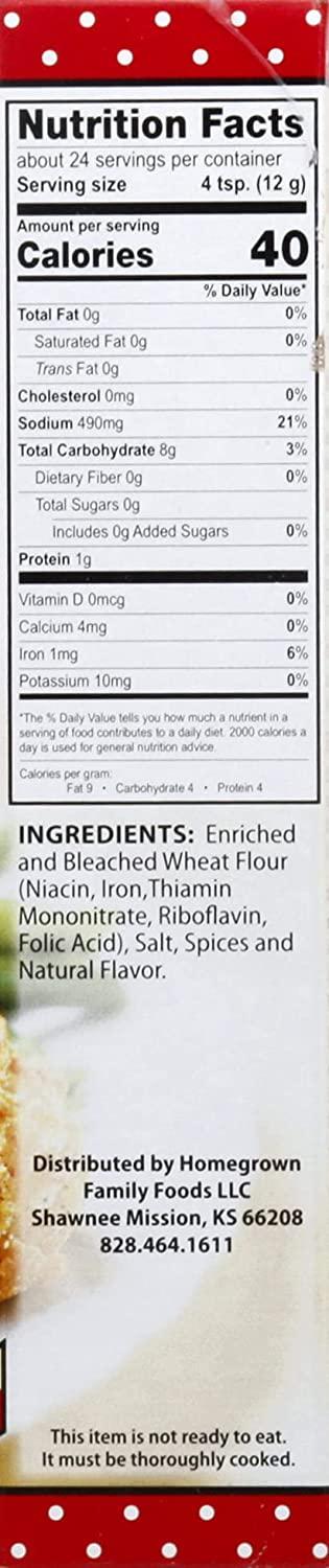 Kentucky Kernel Seasoned Flour 10oz - Savory Coating Mix for Crispy ...