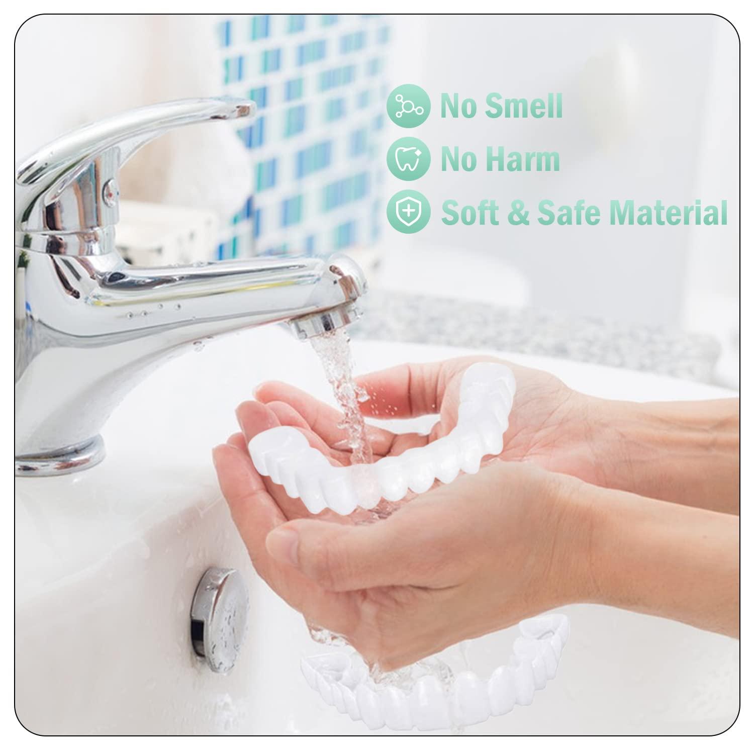2 PCS Veneers Dentures Socket for Women and Men - Temporary Tooth ...