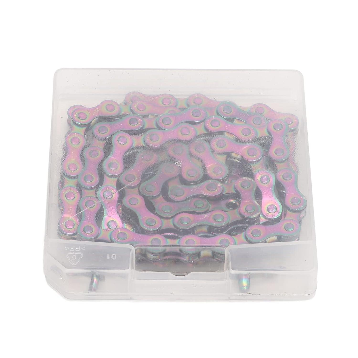 8 Speed Manganese Steel Bicycle Chain - Colorful MTB Cycling Spare ...