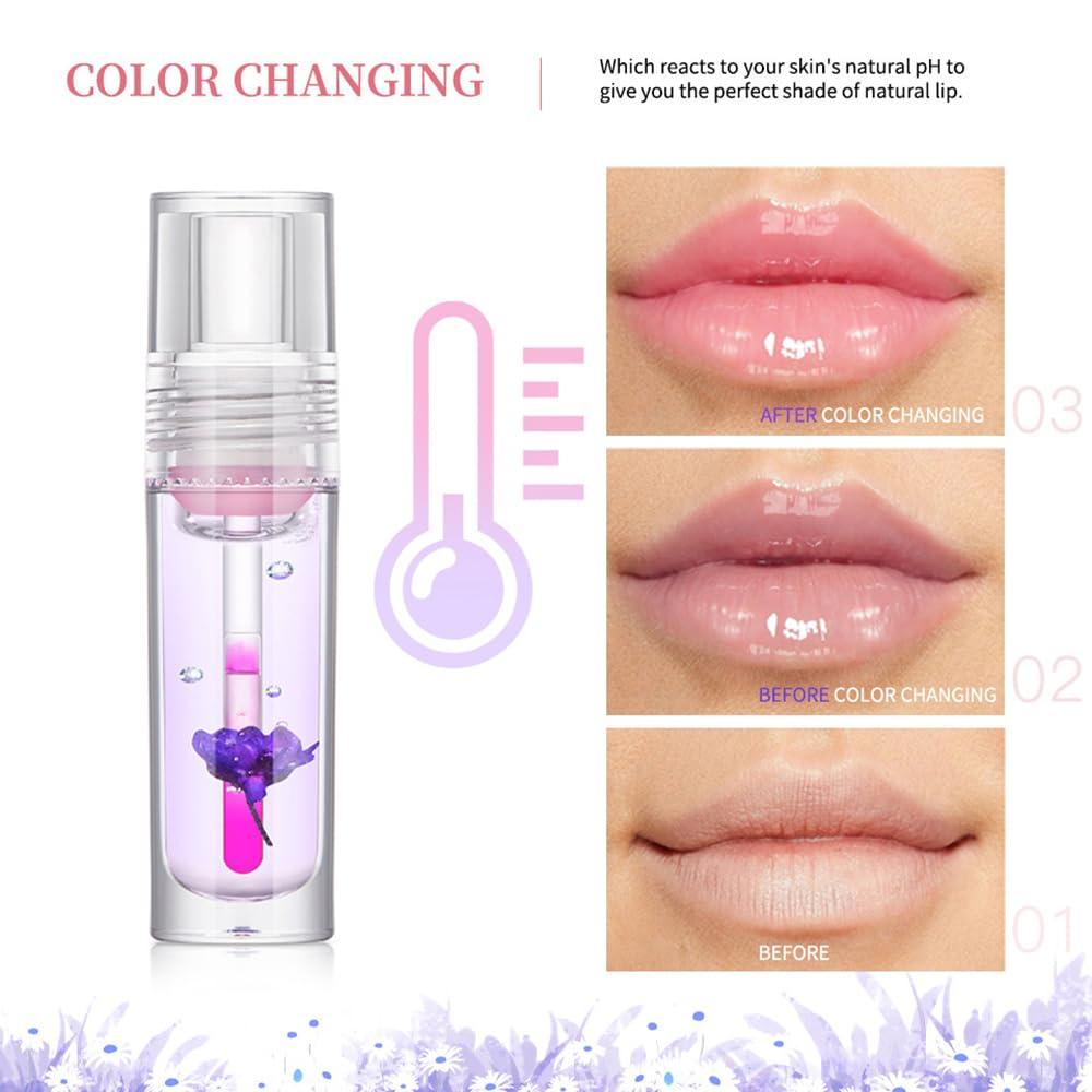 Mysense Color Changing Lip Oil | Magic pH Activated Lip Gloss ...